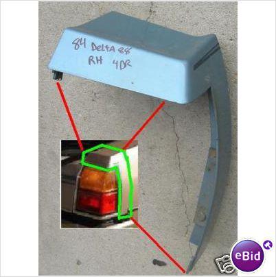 QUARTER PANEL EXTENSION, LH, 80-4 DELTA, USED – Chicago Muscle Car ...