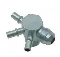 INTAKE MANIFOLD VACUUM FITTING, 1 THREADED & 3 SMOOTH PORTS, NEW ...