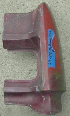 QUARTER PANEL EXTENSION ,RIGHT, USED 64 GTO LEMANS – Chicago Muscle Car ...