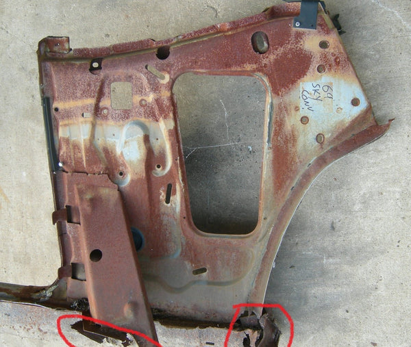 QUARTER PANEL INNER PANEL, RH, CONVERT, 68-72 A-BODY – Chicago Muscle ...