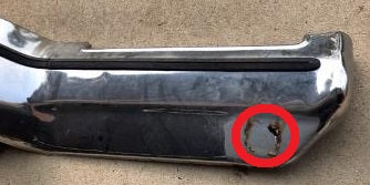 REAR BUMPER , USED 71 72 RIVIERA – Chicago Muscle Car Parts , Inc.