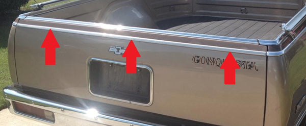 TAILGATE UPPER MOLDING ,w/2 TONE USED 78-87 ELCAMINO – Chicago Muscle ...