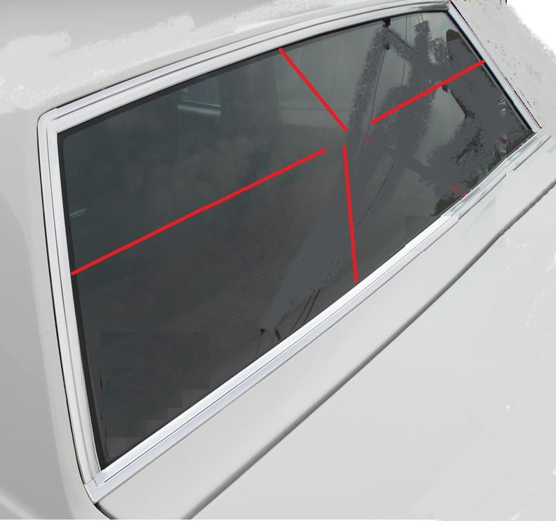 REAR WINDOW MOLDING SET ,5PC CHROME USED 81-88 G BODY – Chicago Muscle ...