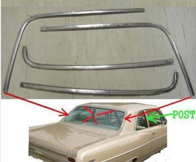 REAR WINDOW MOLDING SET, SEDAN, USED, 64-65 CHEVELLE – Chicago Muscle ...