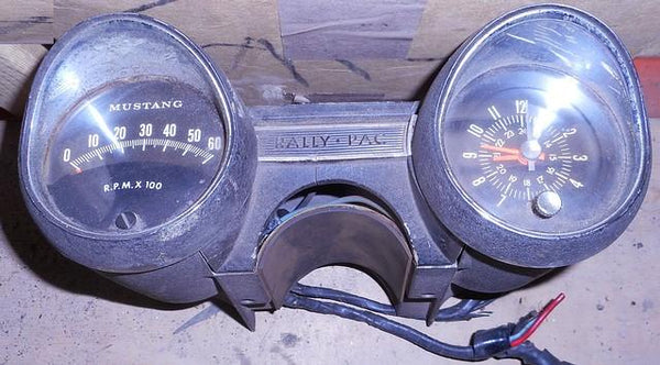 RALLY PAC GAUGES ,USED 64 65 MUSTANG – Chicago Muscle Car Parts , Inc.