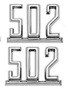 FENDER EMBLEMS ( 502 )NEW PAIR 64-7 CHEVY – Chicago Muscle Car Parts , Inc.