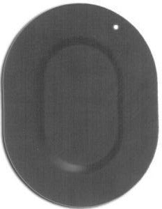 FLOOR TRUNK DRAIN PLUG ,STEEL OVAL, NO NOTCHES NEW for 2"X3" hole ...