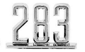 FENDER EMBLEM (283), EACH, NEW, 65-67 CHEVY – Chicago Muscle Car Parts ...