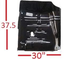 FLOOR PAN, FRONT SECTION, LEFT, 64-67 GM A-BODY – Chicago Muscle Car ...