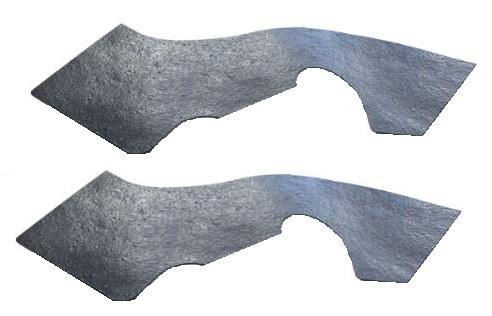 FRONT WHEEL WELL SPLASH KIT ,LOWER PAIR, 68-72 GTO – Chicago Muscle Car ...