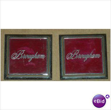 EMBLEMS, "BROUGHAM" NICE, USED – Chicago Muscle Car Parts , Inc.